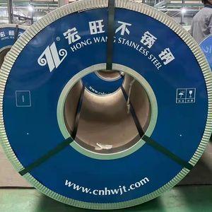 China Titanium Coating Blue Brown Color 0.5mm Gold Mirror Stainless Steel Sheet 201 304 430 Grade for sale