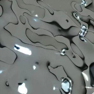 China 304 Grade Stainless Steel Sheet with Water Ripple Pattern and Polished Surface for Wall Panels for sale