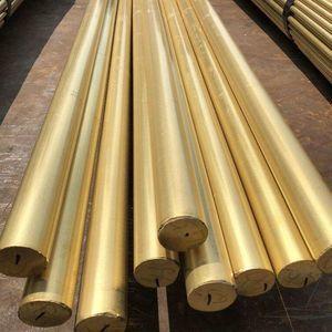 China 2000mm Long Non-alloy Brass Solid Rod ASTM Standard Brass Round Stock for sale