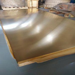 China Thickness 0.3-60mm C26800 C27200 Brass Sheet Copper Sheet ASTM Standard for sale