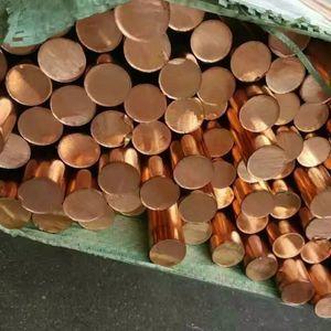 China 99.99% Pure Copper Round Bar Custom C110 ASTM Standard Copper Rod for sale