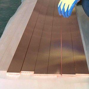 China Red Copper Flat Bar Grade C11000 ASTM Standard 6m Length Flat Plate for sale