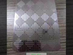 Thickness 0.4 - 3.0mm AISI304 / 1.4301 Stainless Steel Embossed Sheet / SS Linened Sheet
