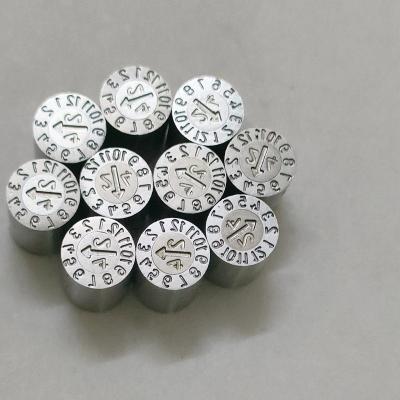 China OPITZ Standard-Injektionsschimmel-Teil-Datum Stempel-Code Wärme-Stempel austauschbares Datum Einfügen zu verkaufen