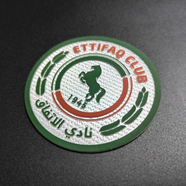 Quality Custom Heat Press Appliques 3D Silicone Embroidered Logo Patches for sale