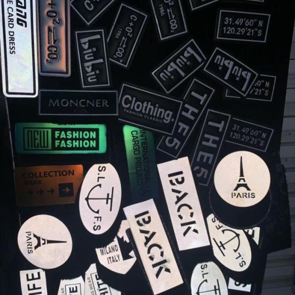Quality OEM ODM Reflective 3D Heat Transfer Patches Rubber Heat Transfer Labels For for sale
