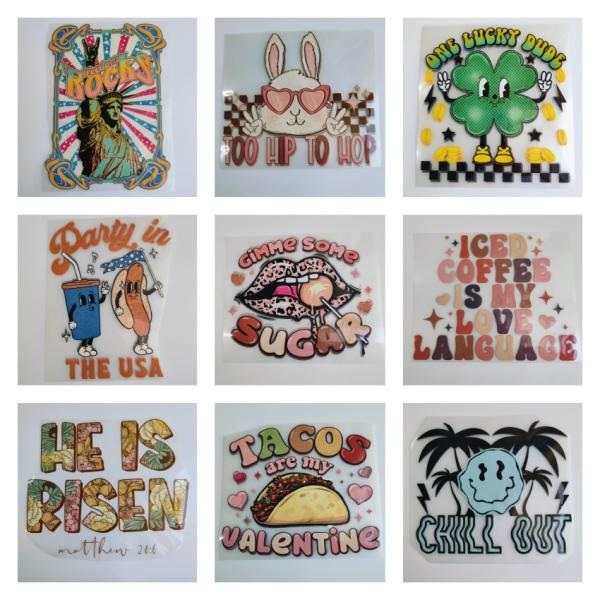 Quality Full Colour HTV Heat Transfer Vinyl Logo Digital Design Iron On Logo Printing for sale