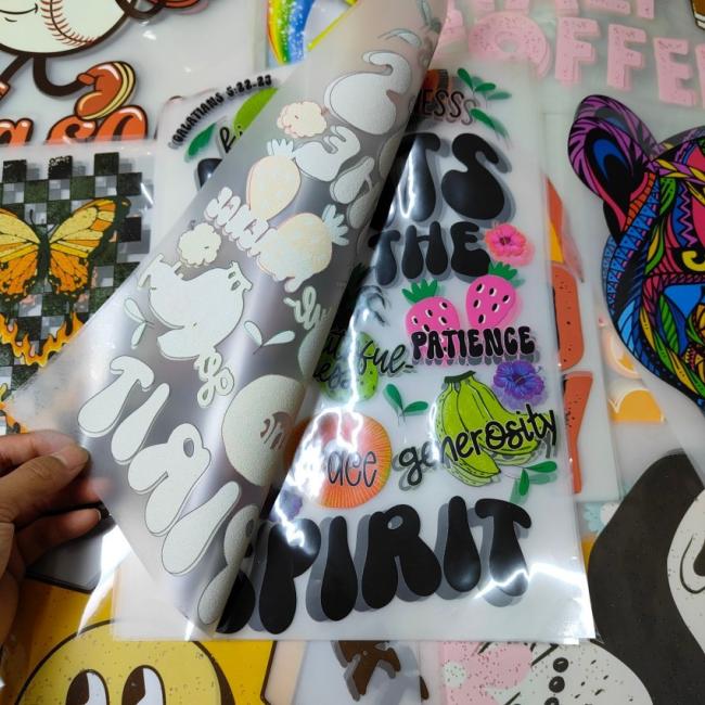 Various DTF transfer designs