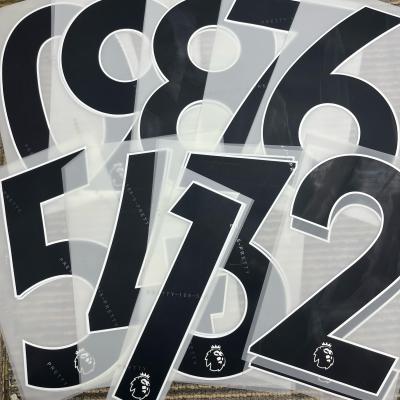 China Machinewasbare, drukgevoelige warmteoverdracht nummers in meerdere kleuren voor aangepaste zeefgedrukte jersey logo's Te koop