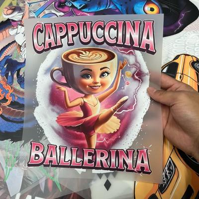 China Ballerina Cappuccina Epiconi Dtf Transfer – Ready To Press Custom Heat Press Sticker, Wholesale Design For T Shirt Fabric for sale