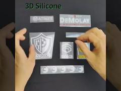 3D Numbers Letter Name Silicone Heat Transfer Logo Custom Eco Friendly