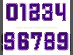 Custom Iron On Jersey Number Heat Transfers Football Jersey Letters And Numbers