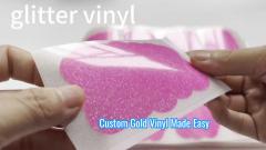 pink glitter vinyl