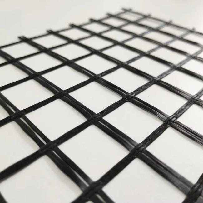 Road Surface Asphalt Layers Reinforcement Fiberglass Geogrid Asphalt Placement Biaxial GlassFiber 3