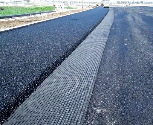 Road Surface Asphalt Layers Reinforcement Fiberglass Geogrid Asphalt Placement Biaxial GlassFiber 6