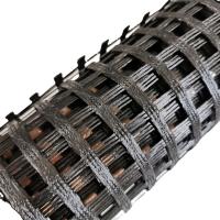 China Sustainable Polyester Geogrid Mesh Highway Construction Basal Reinforcement for sale