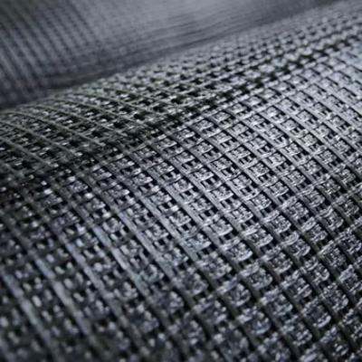 China High Performance Fiberglass Geogrid 150-150 Kn/m Durable Reinforcement For Road Soil Stability for sale