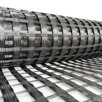 China Two Way Soft Soil Reinforce Polyester Geogrids Solutions For Subgrade Stabilisation Reinforcement for sale