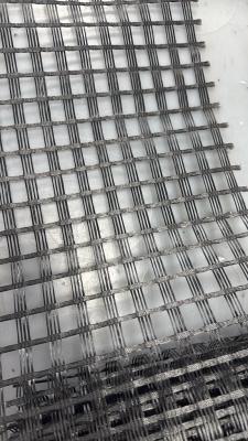 China Civil Engineering Fiberglass Geogrid Basalt Reinforcing For Base Stabilization Asphalt Pavement Reinforcement for sale