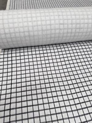 China PET FG Geogrid Thermal Bonding Nonwoven Fabric Composite Geogrid Reinforced Slope Subgarde for sale
