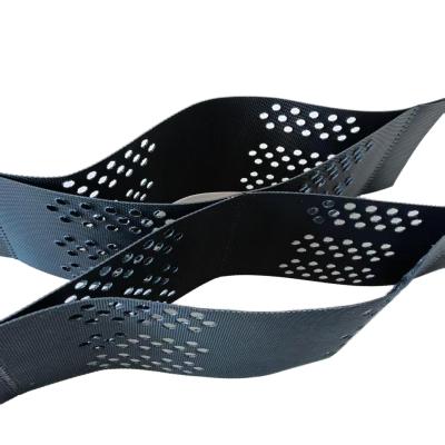 China Textured Perforated  Gravel Grid Soil Stabilizer Driveway HDPE Geocell 50mm-300mm Height  Preventing Landslide And Load for sale