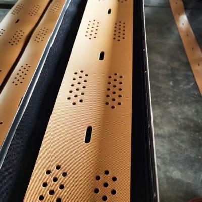 China Yellow Color Sheet Thickness 1mm Smooth Surface Without Hole 3D Honeycomb Road Geocell   Highway Soft Foundation for sale