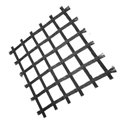 China High Molecular Weight Low Creep Coated PVC Polyester Geogrid Soil Stabilization Foundations Reinforce for sale