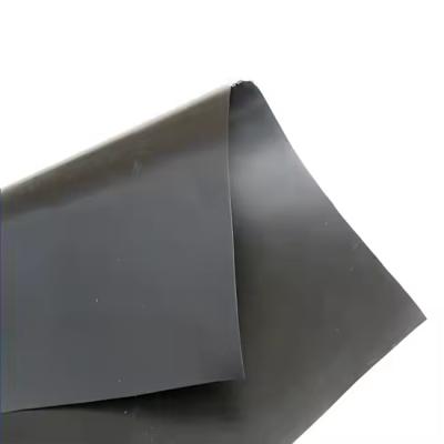 China Virgin New 0.75mm 30Mil Smooth Black Aquaculture HDPE Geomembrane Liner HDPE Plastic Film Roll Pond Tank Lining for sale