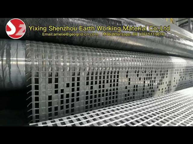Como tecer revestido uniaxial/biaxial reforço poliéster geogrid?
