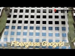 astm iso fiberglass road geogrid 120 kn/m , geogrid for retaining wall reinforcement