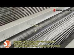 200-200KN/M Polyester Geogrid Woven Coated Warp Knitted Soft Soil Foundation