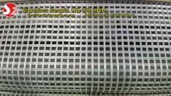 100KN  Fiberglass geogrid Reinforcement asphalt pavement