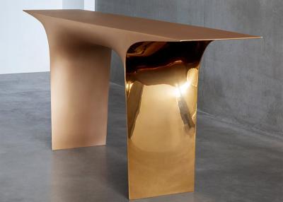 Cina Scultura moderna del tavolino da salotto dell'oro di acciaio inossidabile della decorazione domestica in vendita