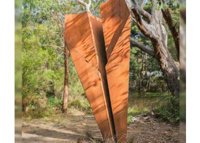 Custom Size Rusted Metal Art Garden Corten Steel Origami Folded Airplane Sculpture
