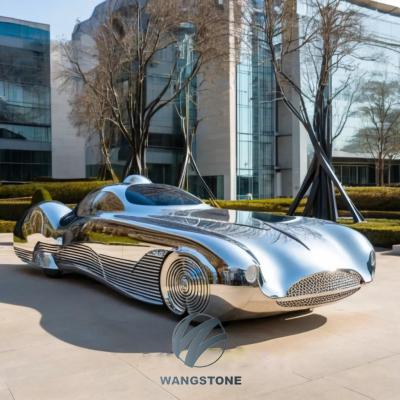 China Multiple Finishes Available Stainless Steel Car Sculpture For Urban Landscape for sale