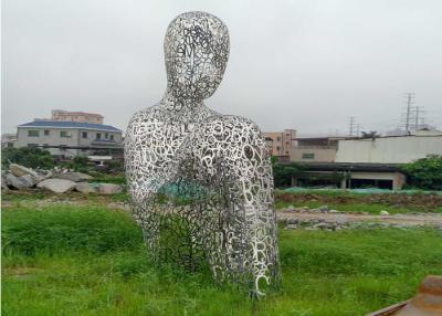 China Public Decoration Modern Stainless Steel Sculpture , Contemporary Steel Sculpture for sale