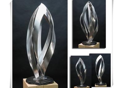 China Garden Park Stainless Steel Sculpture 100cm Height Brushed Finishing for sale