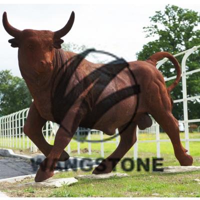 China Rusty Modern Outdoor Decoration Corten Steel Animal  Sculpture for sale