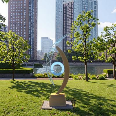 China Customized Eye Design Corten Steel Sculpture for Outdoor Garden for sale