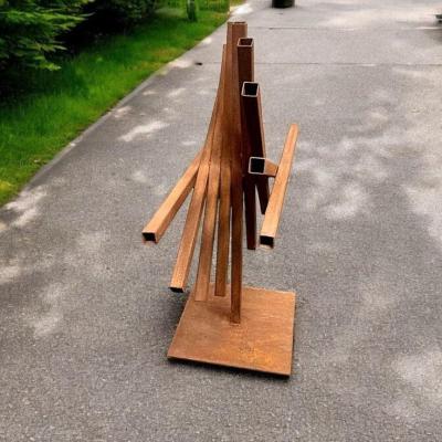 China Abstract Outdoor Garden Metal Decoration Corten Steel Sculpture Metal Factory for sale