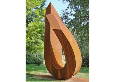 China Modern Corten Steel Large Garden Sculptures Metal Outdoor Corrosion Stability for sale