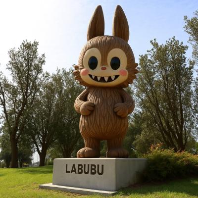 庭の装飾 玩具アート ガラス繊維 ラブブ彫刻