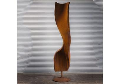 China Abstract Rusty Metal Corten Steel Sculpture For Indoor Home Decor for sale