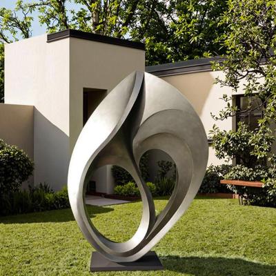 China Sculpture Factory Custom Modern Art Garden Decorative Stainless Steel Sculpture for sale