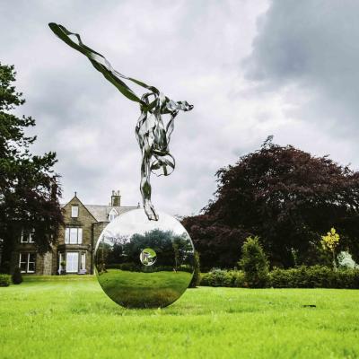China Custom Landscape Modern Stainless Steel Statue for Decoration Exhibition for sale