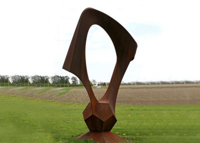China Modern Unique Corten Steel Sculpture Corrosion Stability For Public Decor for sale