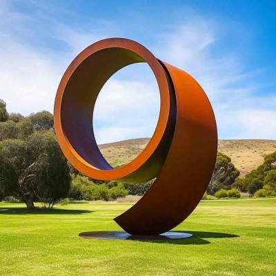 China A Monumental 5-Meter Corten Steel Sculpture Inspired by the Form of Nine for sale