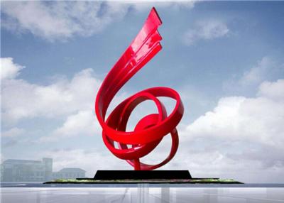 Cina Scultura astratta dell'acciaio inossidabile di stile della fiamma, scultura d'acciaio degli artisti dei materiali illustrativi in vendita