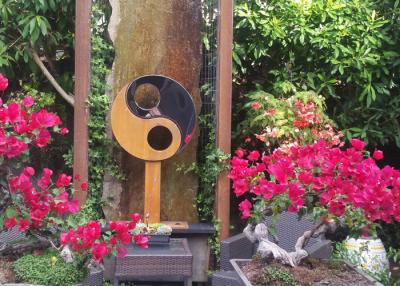 China Antique Corten Steel Garden Sculpture Abstract For Outdoor Decoration for sale