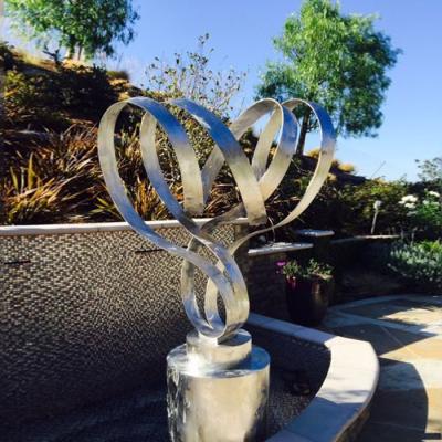 China Customized Stainless Steel Outdoor Sculpture / Abstract Yard Sculptures for sale